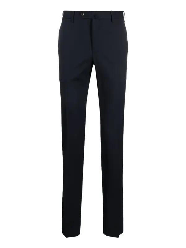 PT TORINO Off-centre Straight-leg Trousers - Blue