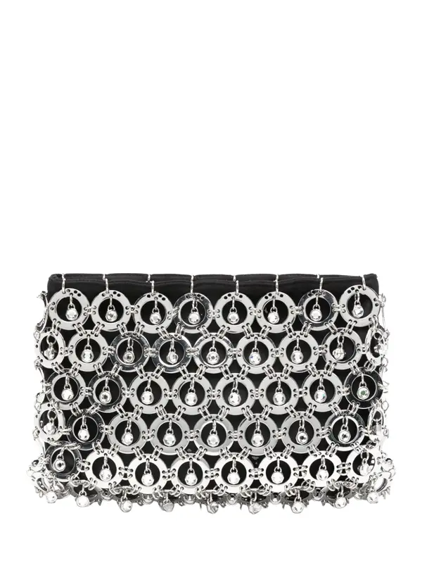 Rabanne Metal-disc Clutch - Black