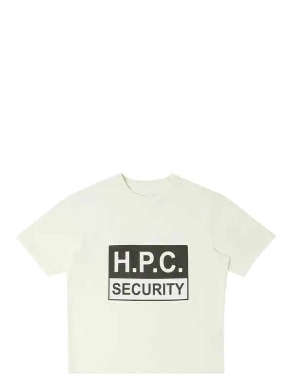 Heron Preston Security Logo-print Cotton T-shirt - Neutrals