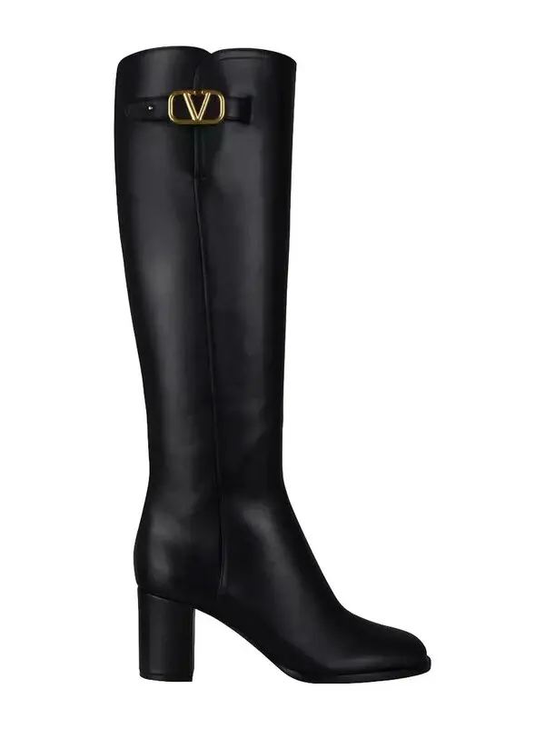 Valentino Garavani Vlogo Signature Knee-high Boots - Black