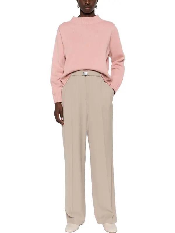 Brunello Cucinelli Belted Pleated Trousers - Neutrals