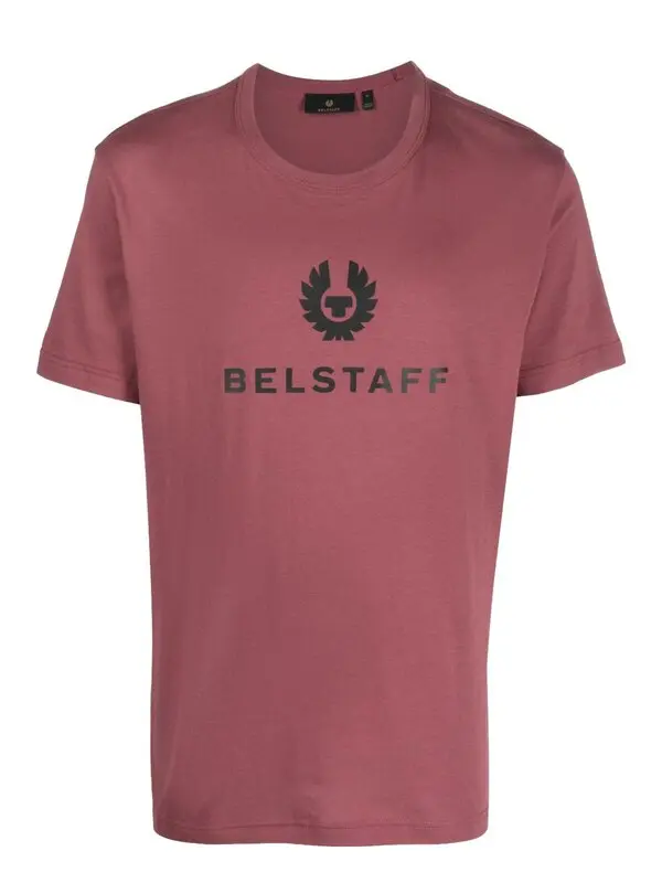 Belstaff Logo-print Cotton T-shirt - Pink