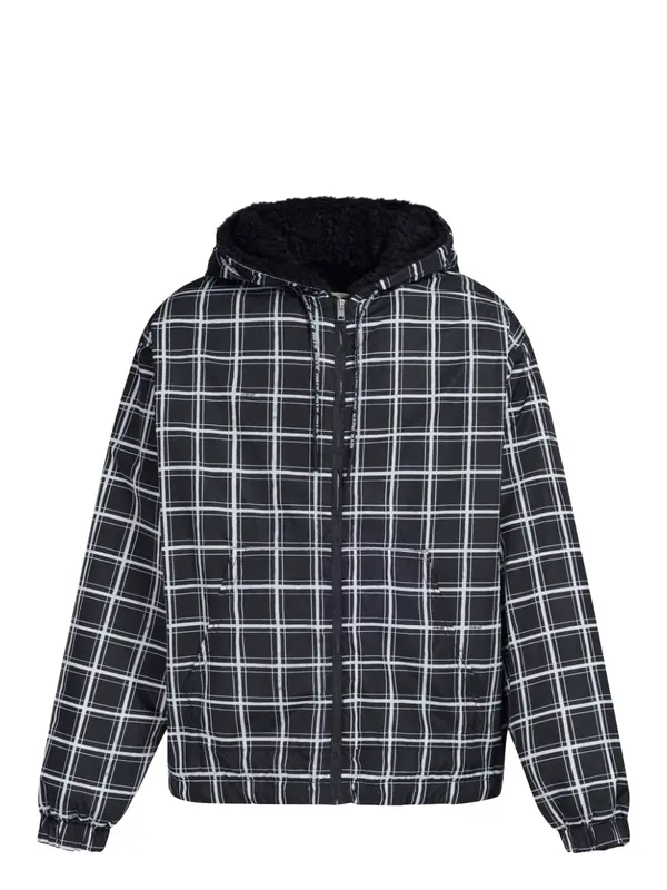Marni Checked Hooded Jacket - Black