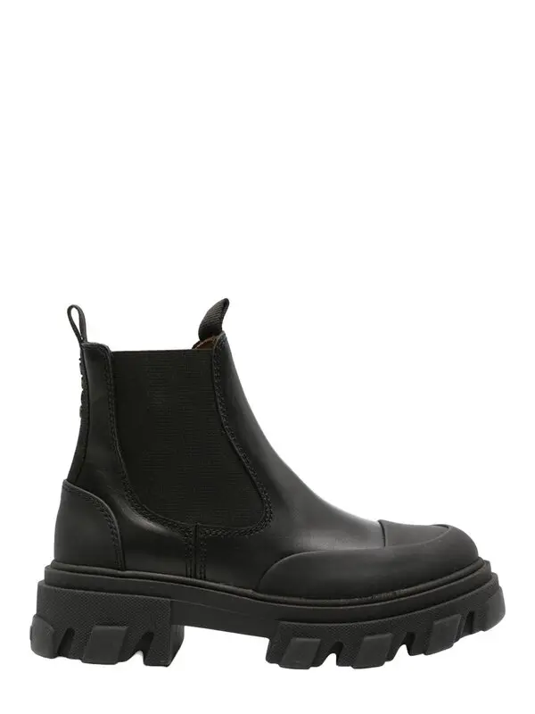 GANNI Ankle Chelsea Boots - Black