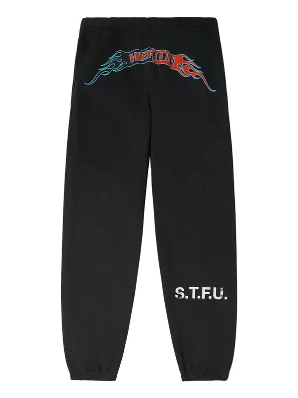 Heron Preston Logo-print Cotton Track Pants - Black