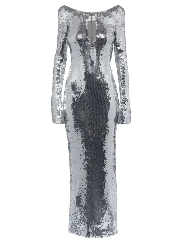 16Arlington Solare Sequin-embellished Dress - Silver