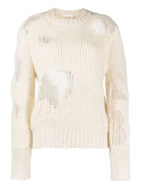 Chloé Chunky-knit Jumper - White
