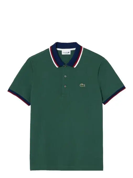 Lacoste Regular Fit Stretch Piqué Polo - Sequoia