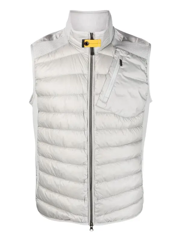 PARAJUMPERS Zavier Zip-up Padded Gilet - Grey