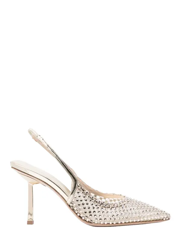 LE SILLA Gilda 85mm Crystal-embellished Pumps - Gold