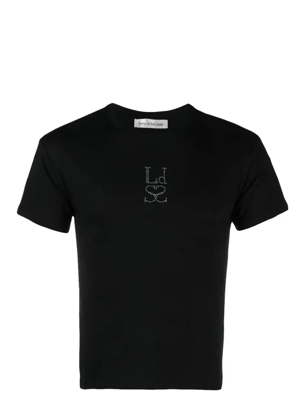 LUDOVIC DE SAINT SERNIN Logo-embellished T-shirt - Black
