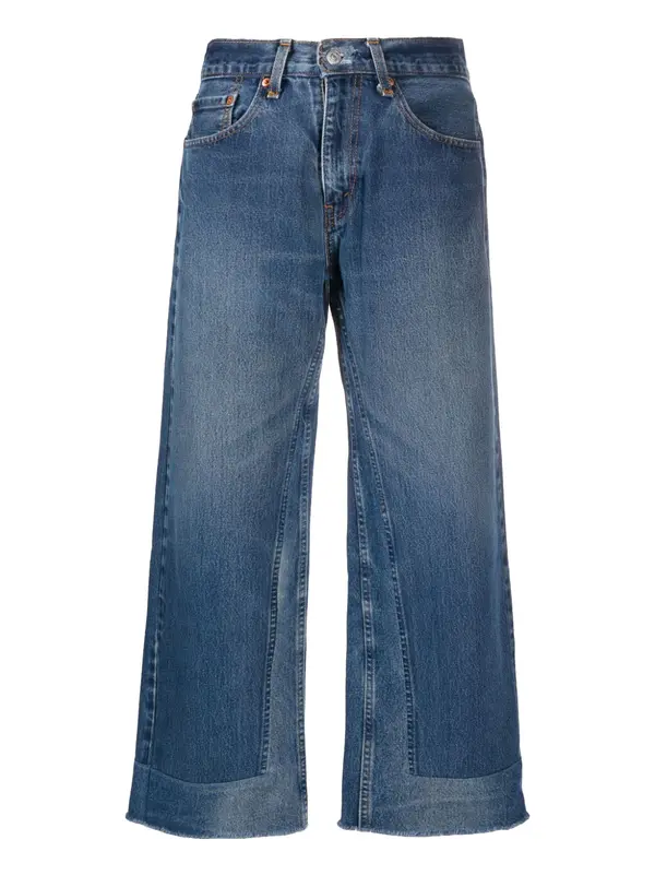 B Sides Mid-rise Wide-leg Jeans - Blue