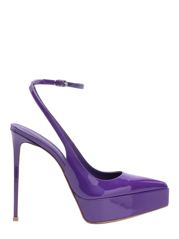 LE SILLA Uma 130mm Patent Pumps - Purple