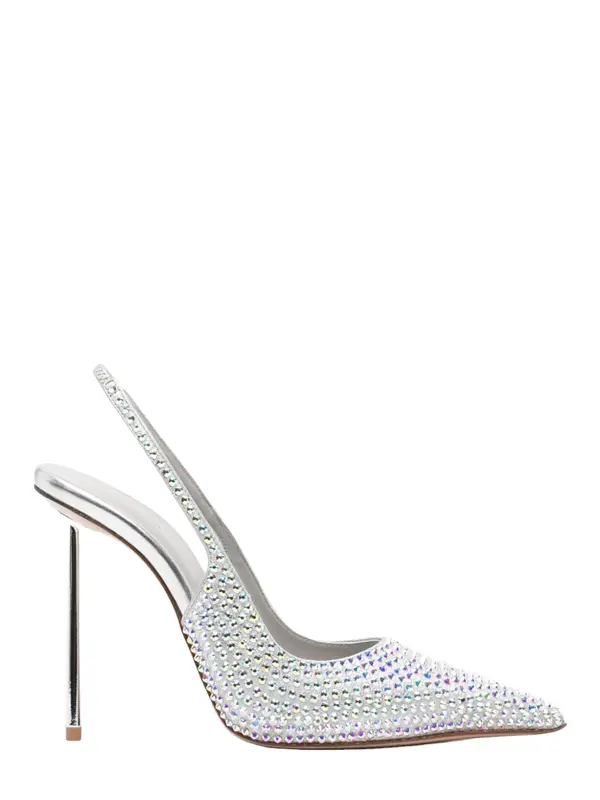 LE SILLA Bella Crystal-embellished 115mm Pumps - Silver