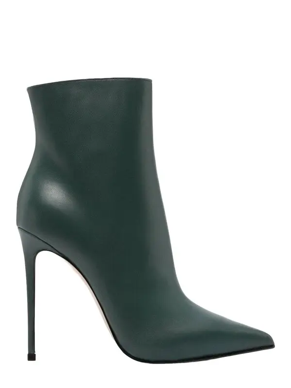 LE SILLA Eva 120mm Leather Ankle Boots - Green