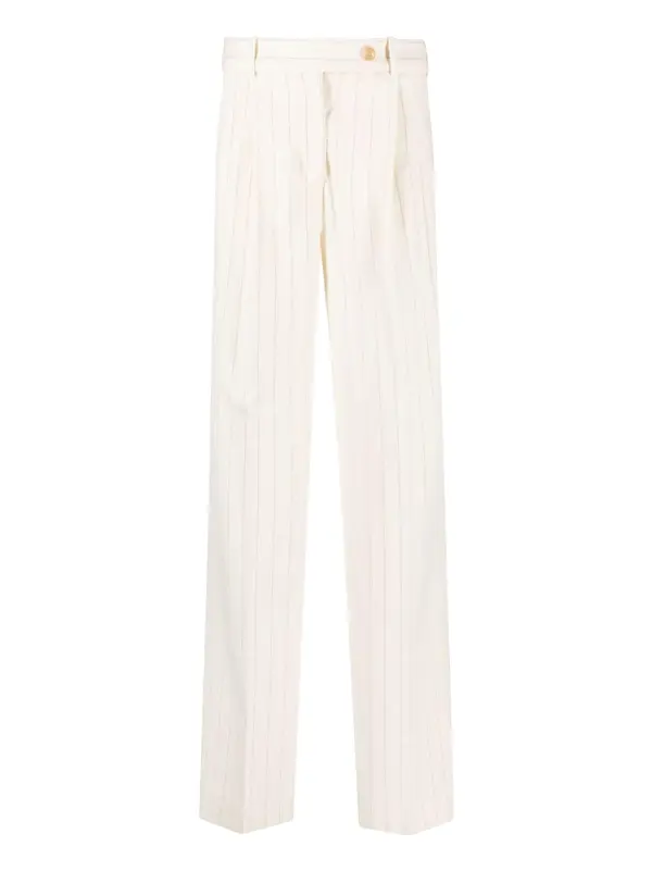 Zimmermann Luminosity Pinstriped Tailored Trousers - Neutrals