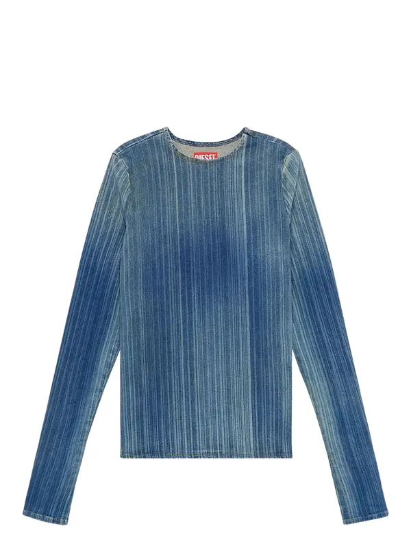 DIESEL De-bob-fsd1 Long-sleeved T-shirt - Blue