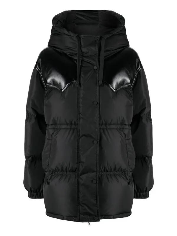 STAND STUDIO Matterhorn Panelled Padded Coat - Black