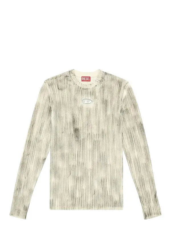Diesel K-zacky-c Ribbed Wool Jumper - Neutrals