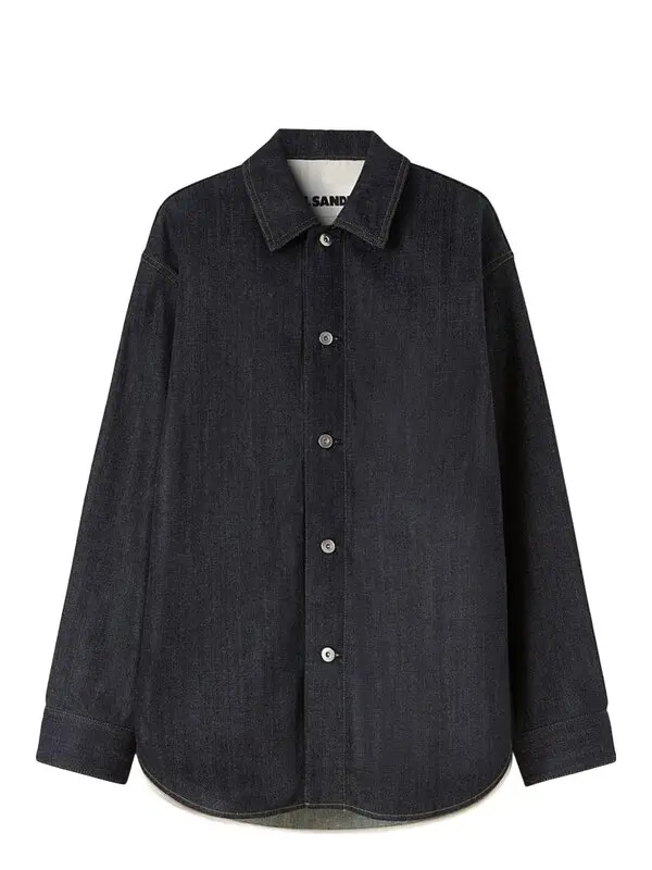 JIL SANDER Long-sleeve Denim Shirt - Blue
