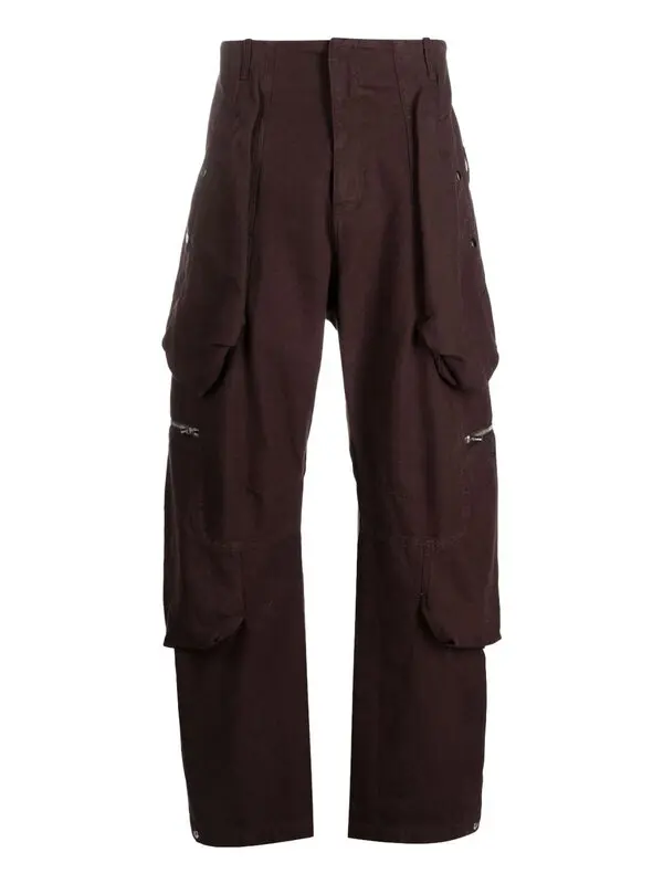 Jacquemus Le Cargo Croissant Trousers - Brown
