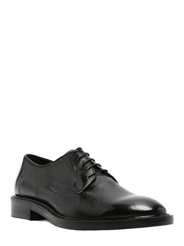 Paul Smith Lace-up Leather Derby Shoes - Black