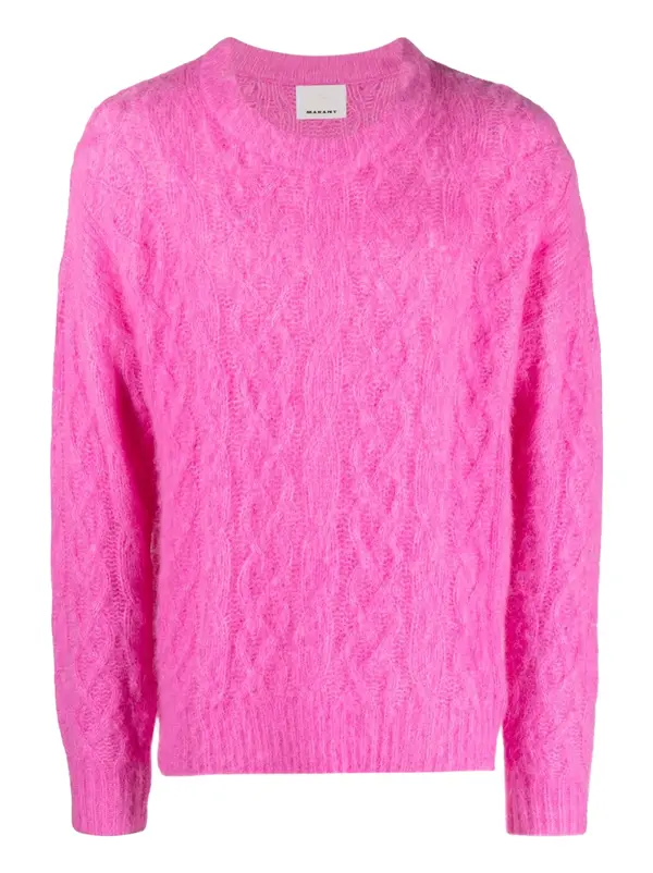 MARANT Anson Cable-knit Jumper - Pink