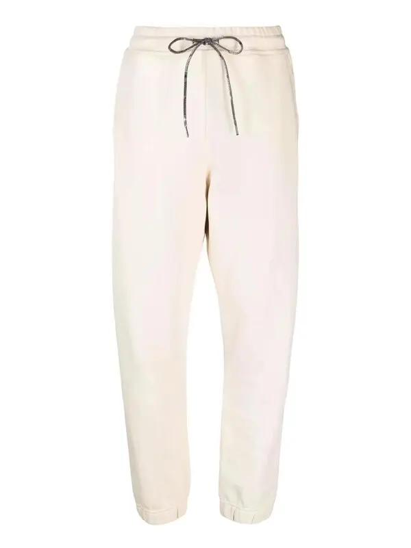 VIVIENNE WESTWOOD Orb Logo-embroidered Cotton Track Pants - Neutrals