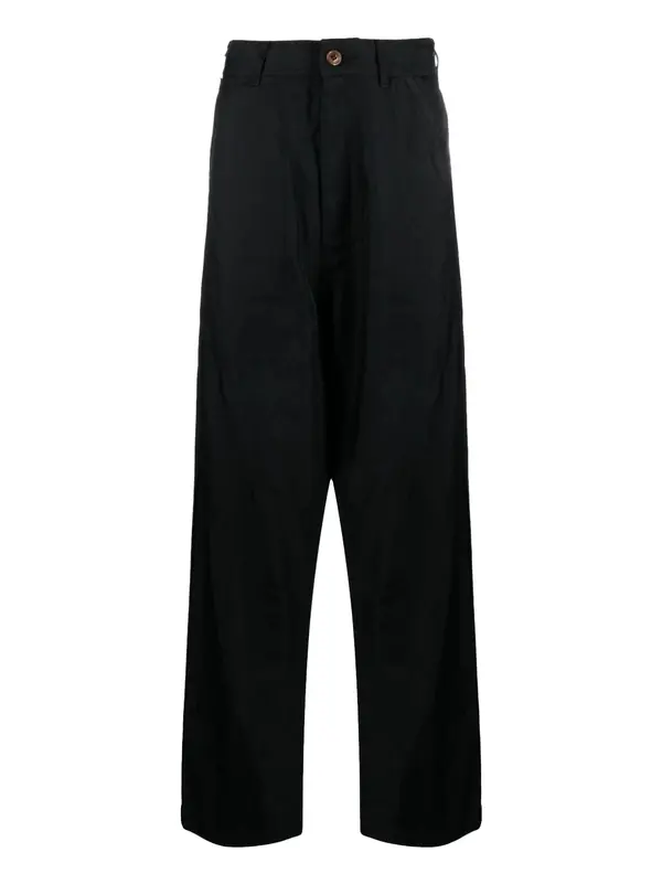 BLACK COMME DES GARÇONS High-waisted Trousers - Black