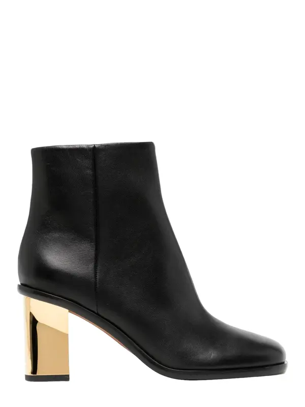 Chloé 75mm Rebecca Leather Boots - Black