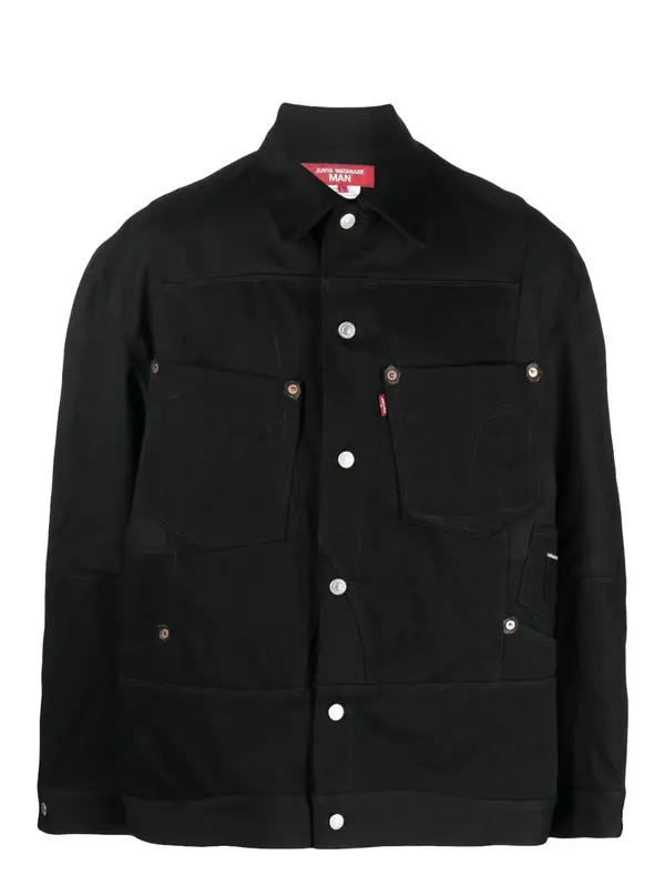 Junya Watanabe Buttoned Cotton Shirt Jacket - Black