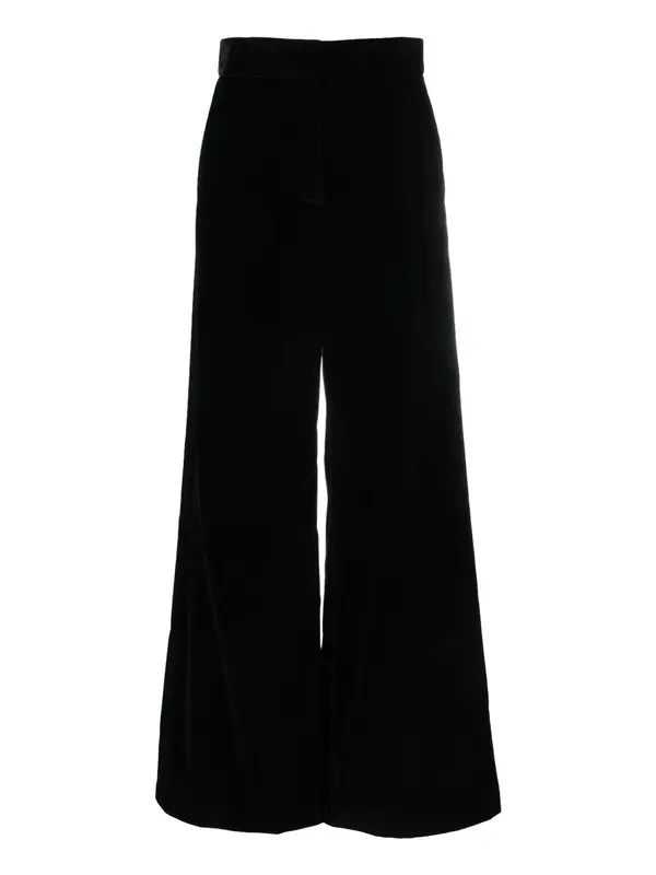 MSGM High-waisted Flared Trousers - Black