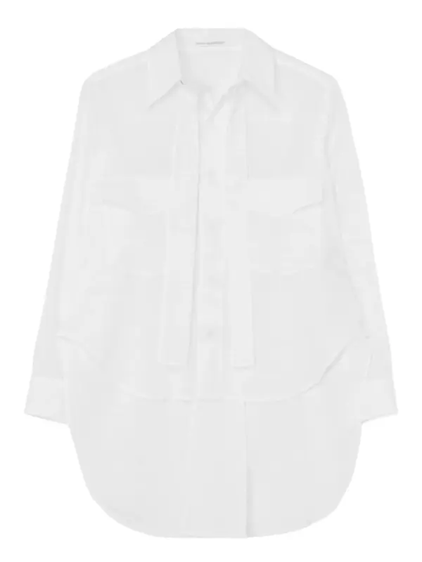 Yohji Yamamoto Long-sleeve Cotton Shirt - White