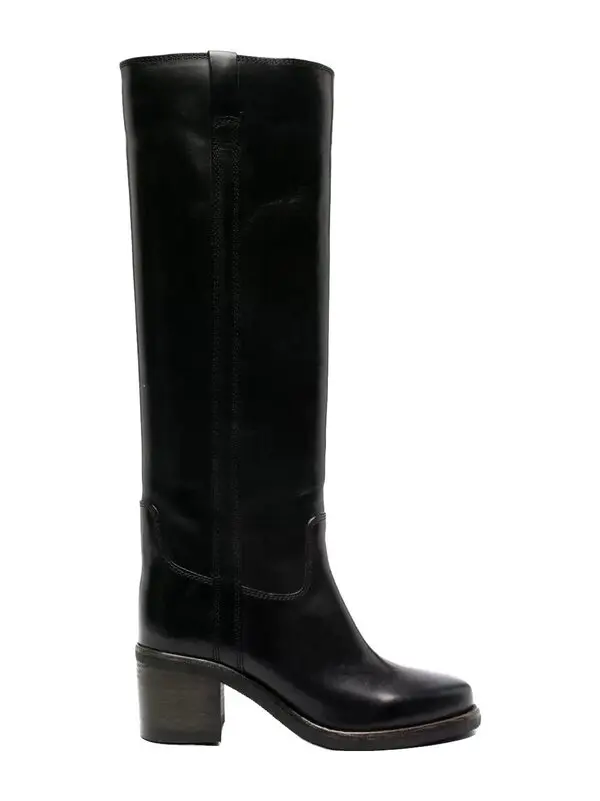 Isabel Marant Seenia 70mm Leather Boots - Black