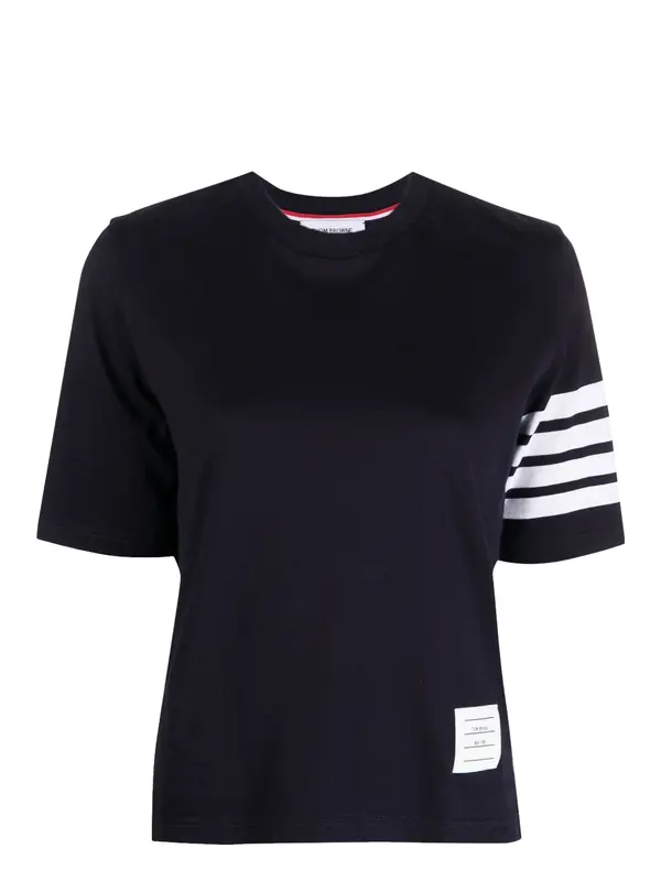Thom Browne 4-bar Stripe 2003-print T-shirt - Blue