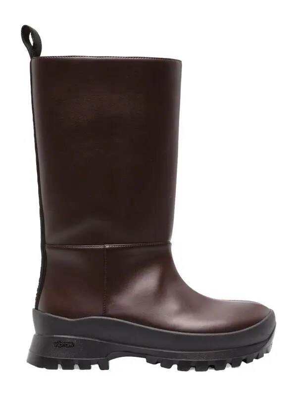 Stella McCartney Trace Logo-detail Boots - Brown