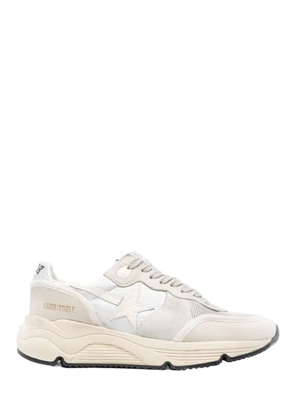 GOLDEN GOOSE Running Sole Leather Sneakers - Grey