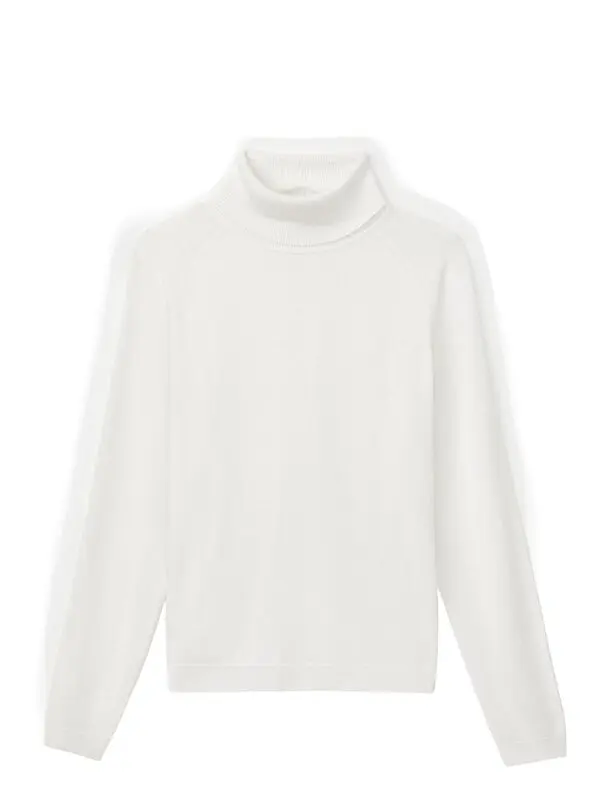 Lafayette 148 New York Relaxed Fit Turtleneck Sweater - Cloud