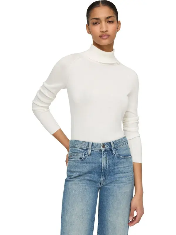Lafayette 148 New York Relaxed Fit Turtleneck Sweater - Cloud