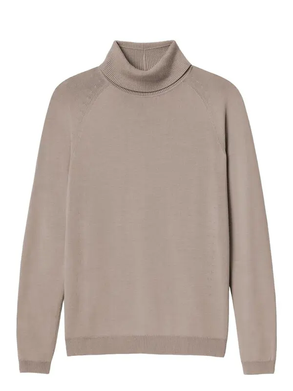 Lafayette 148 New York Relaxed Fit Turtleneck Sweater - Hickory