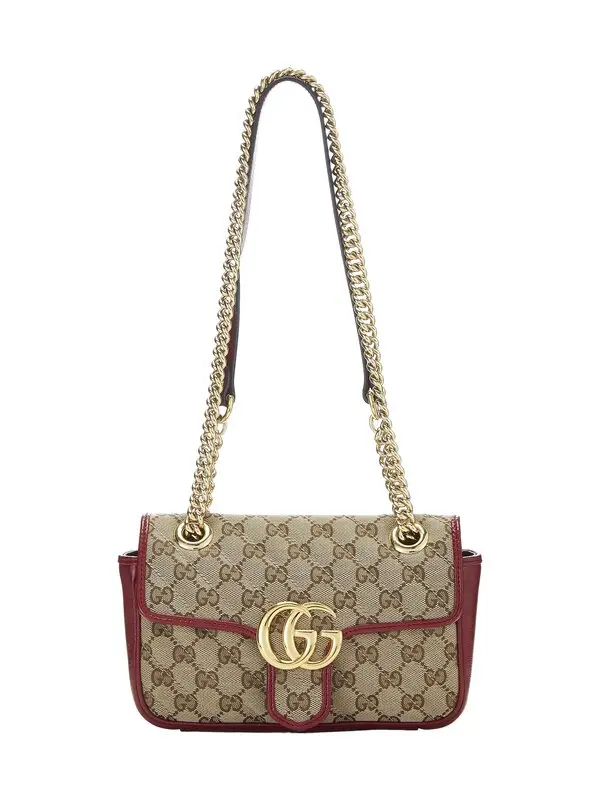 Gucci Gg Marmont Matelassé Shoulder Bag - Red