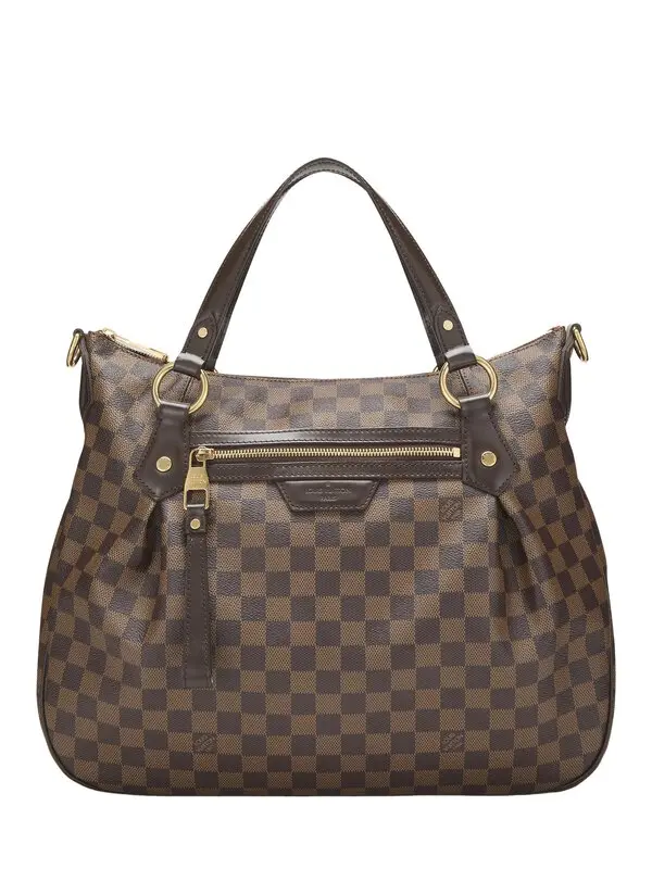 LOUIS VUITTON Damier Ebene Evora - Brown