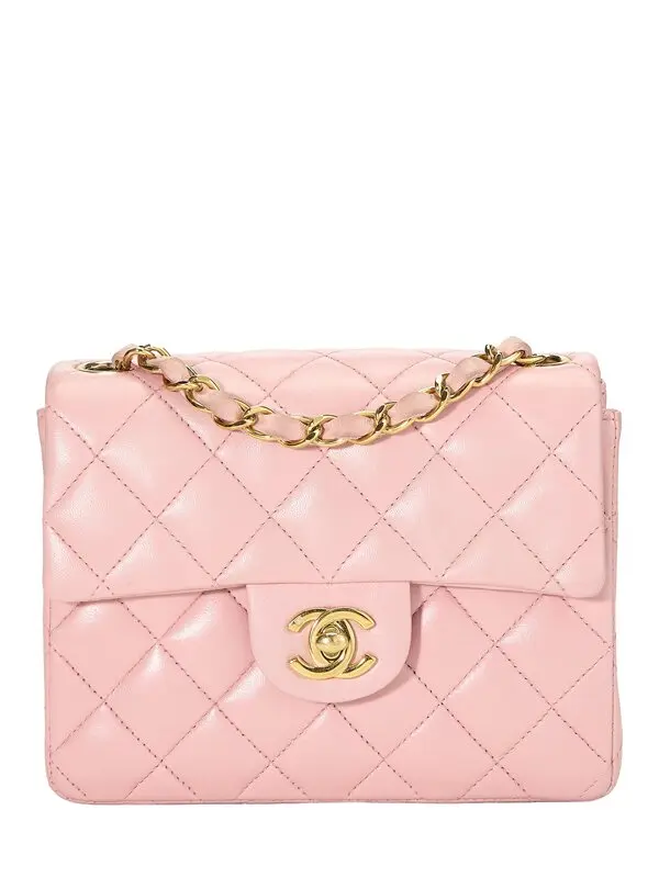 Chanel Quilted Lambskin Half Flap - Pink