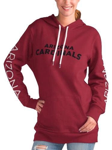 G-III 4HER BY CARL BANKS Arizona Cardinals Extra Inning Pullover Hoodie - Cardinal