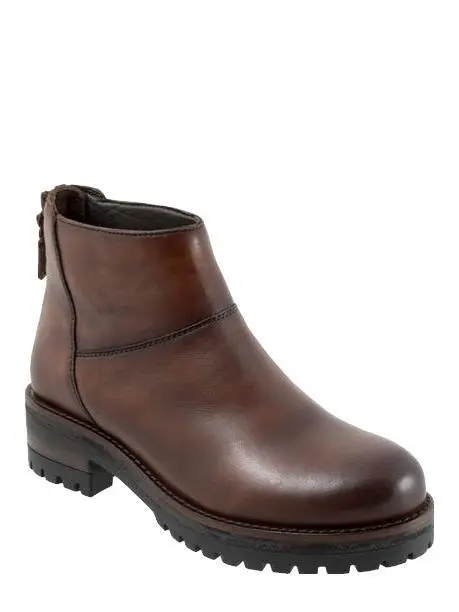 Softwalk Elmhurst Leather Bootie - Dark Brown