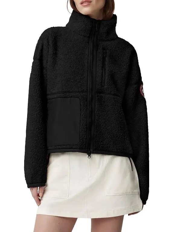 Canada Goose Simcoe Wool-blend Fleece Jacket - Black