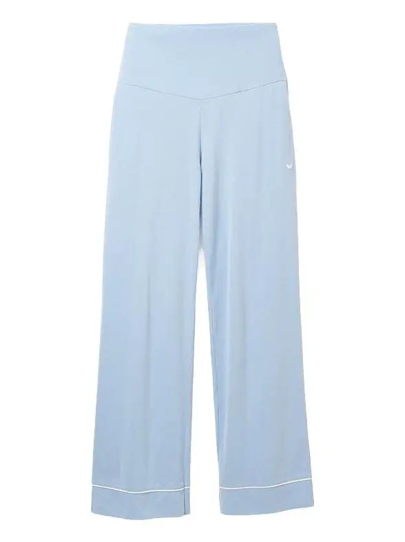 PETITE PLUME Luxe Pima Cotton Maternity Pants - Periwinkle