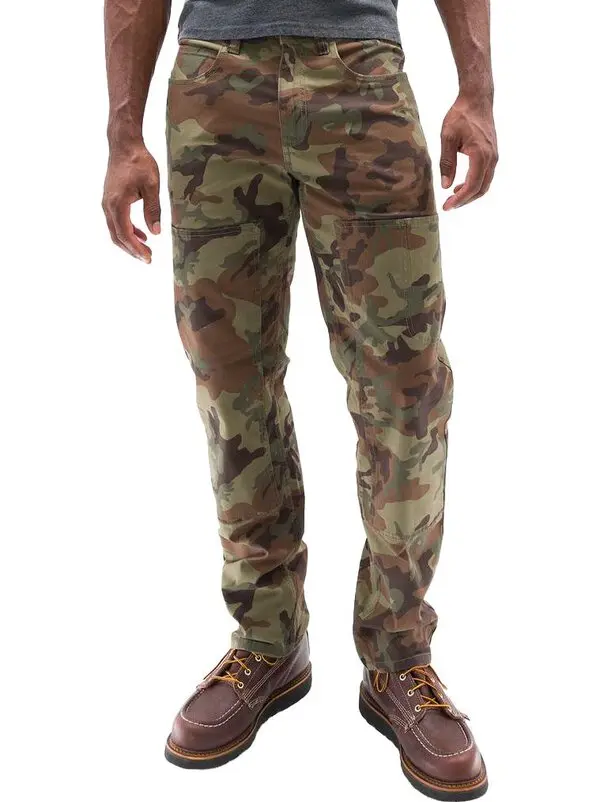 DEVIL-DOG DUNGAREES Stretch Cotton Carpenter Pants - Camo