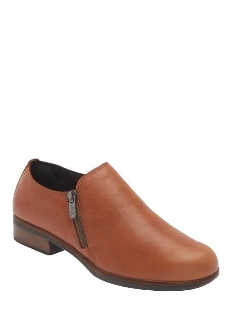 Naot Autan Zip Loafer - Brown Peanut Leather