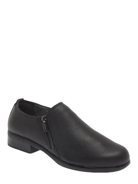 Naot Autan Zip Loafer - Soft Black Leather